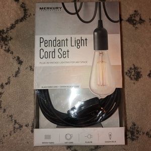 Accents | Pendant Light Cord Set With Edison Vintage Bulb | Poshmark